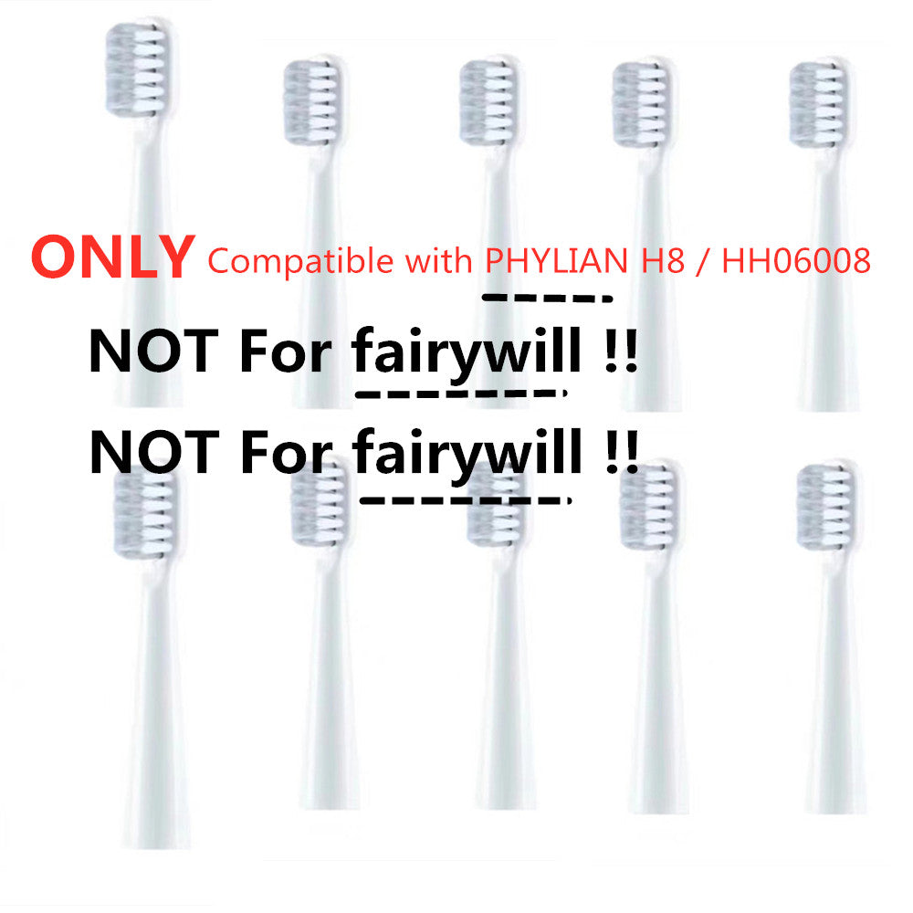 For PHYLIAN H8 & HH06008 Toothbrush Brush Heads 10Pack – Home of ...